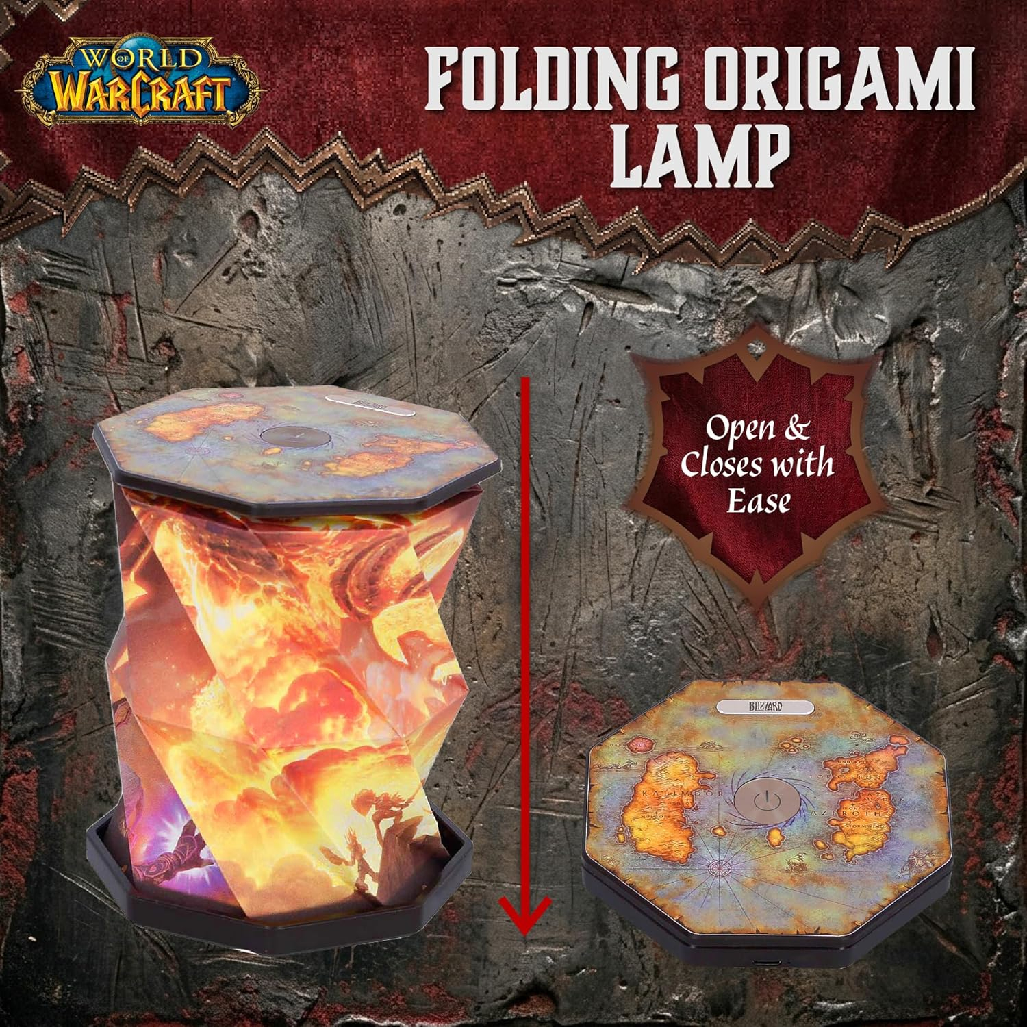 World of Warcraft Ragnaros Foldable LED Lamp - Lex Hobby Store