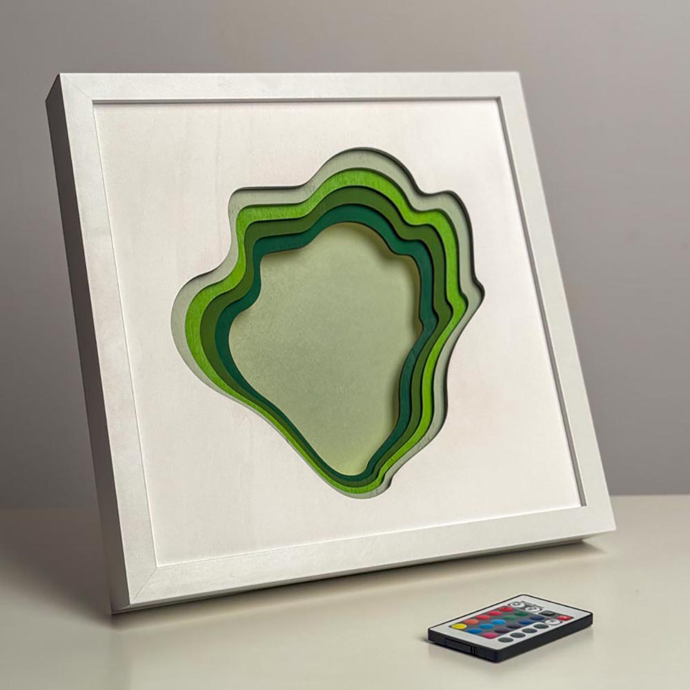 AMOEBA LIGHT ART 32x32 cm - lampa led RGB