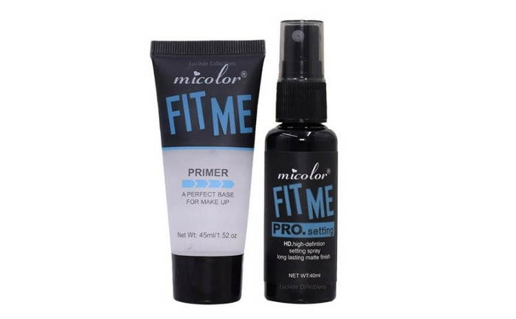 Set Primer si Fixator machiaj, Micolor, Fit Me Pro Setting