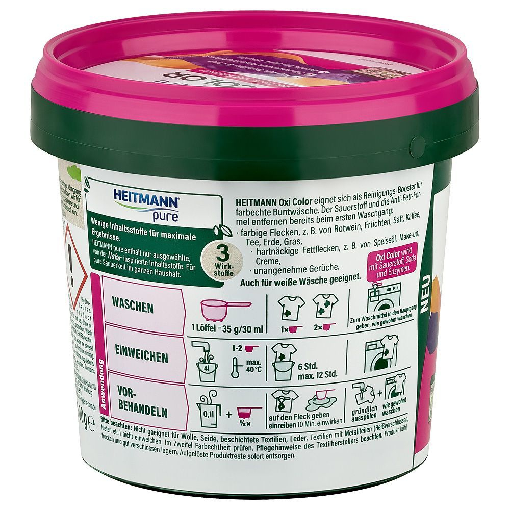 OXI Color - Praf Universal pentru îndepărtarea petelor, 500g, HEITMANN