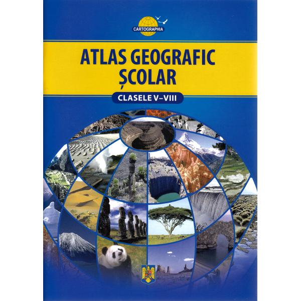 Atlas geografic scolar clasele V-VIII