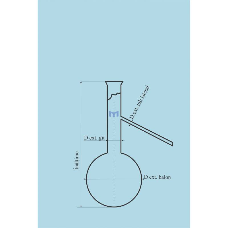 Balon de Distilare Engler - 125ml - Edu-Lab.ro