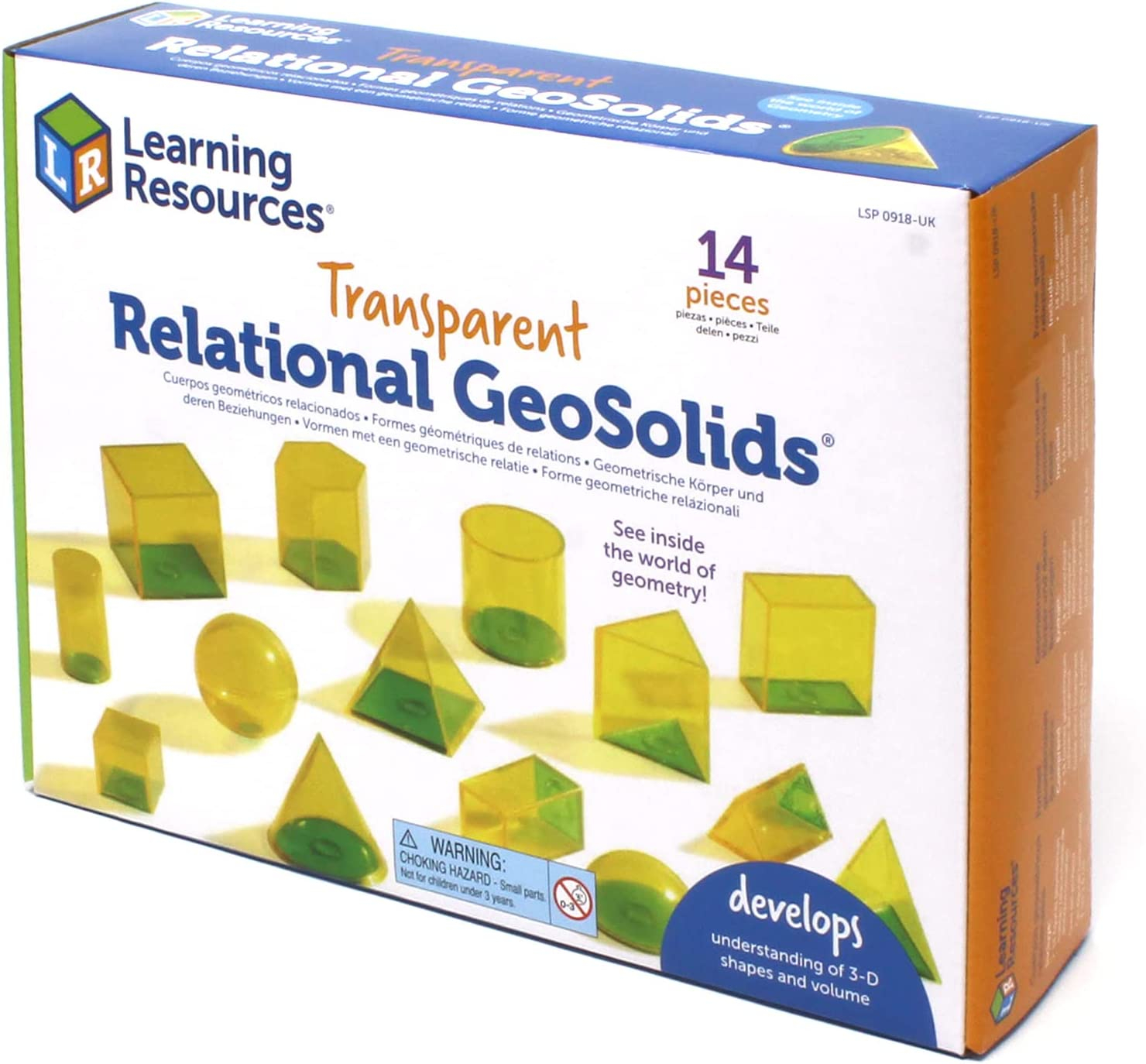 Forme geometrice GeoSolids - 14 piese - Edu-Lab.ro