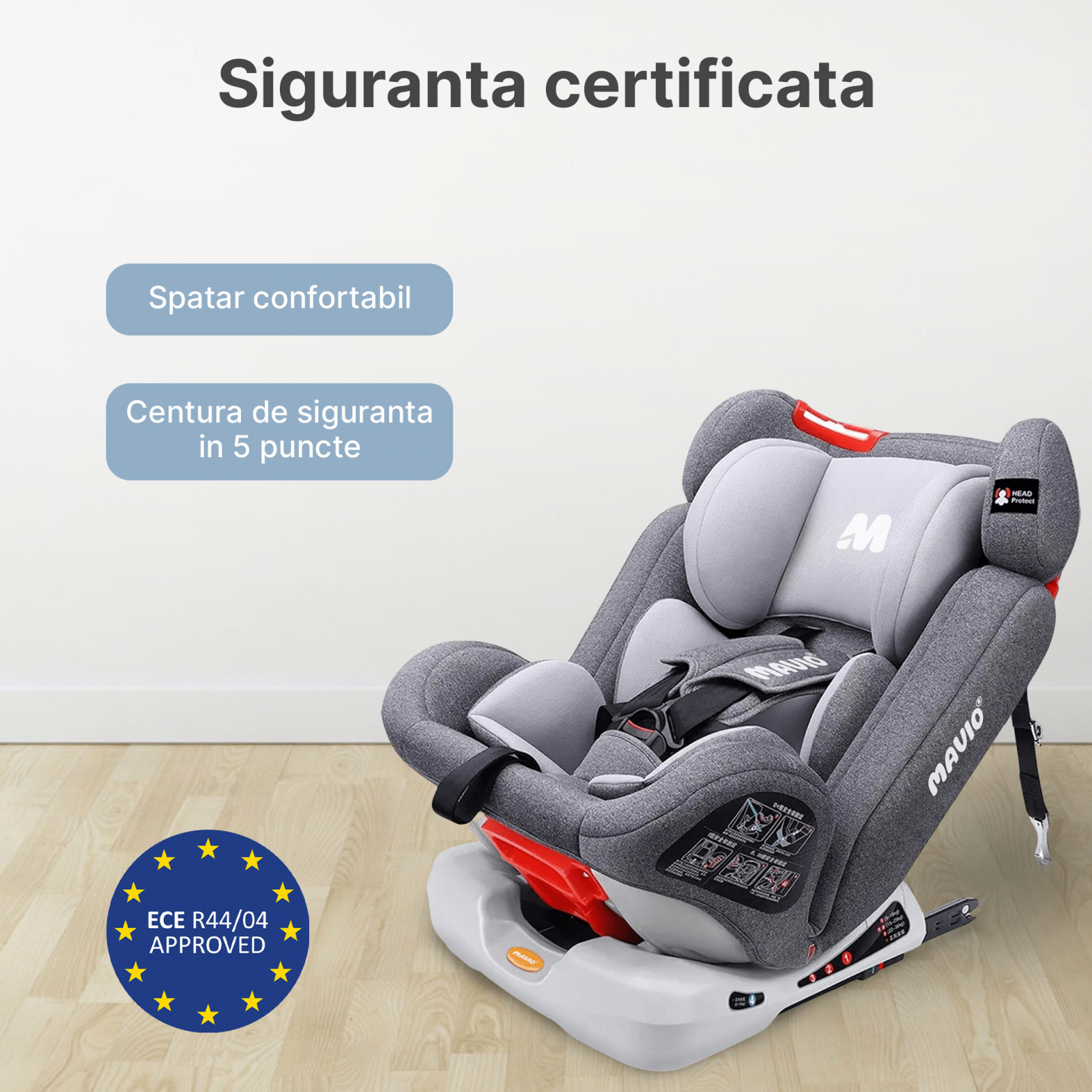 Scaun Auto Bebelusi Mavio®, Model G401, Safe Rider, ISOFIX, pentru ...