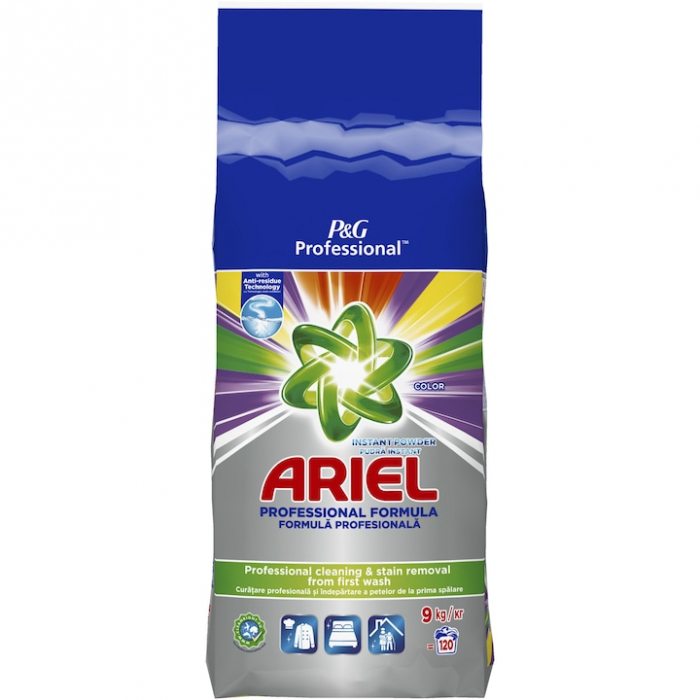 Ariel detergent rufe automat 9kg color 120spalari - MixMagazin