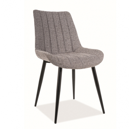 Scaun confortabil gri Zoom tapitat material textil, design modern ...