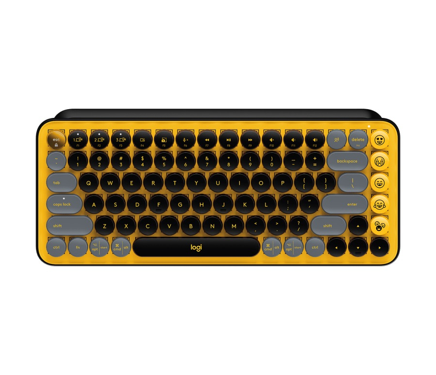 Logitech POP Keys Wireless Mechanical Keyboard With Emoji Keys, Multi ...