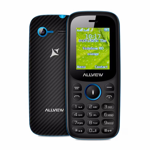 Telefon mobil Allview L802, Dual SIM, Negru/Albastru