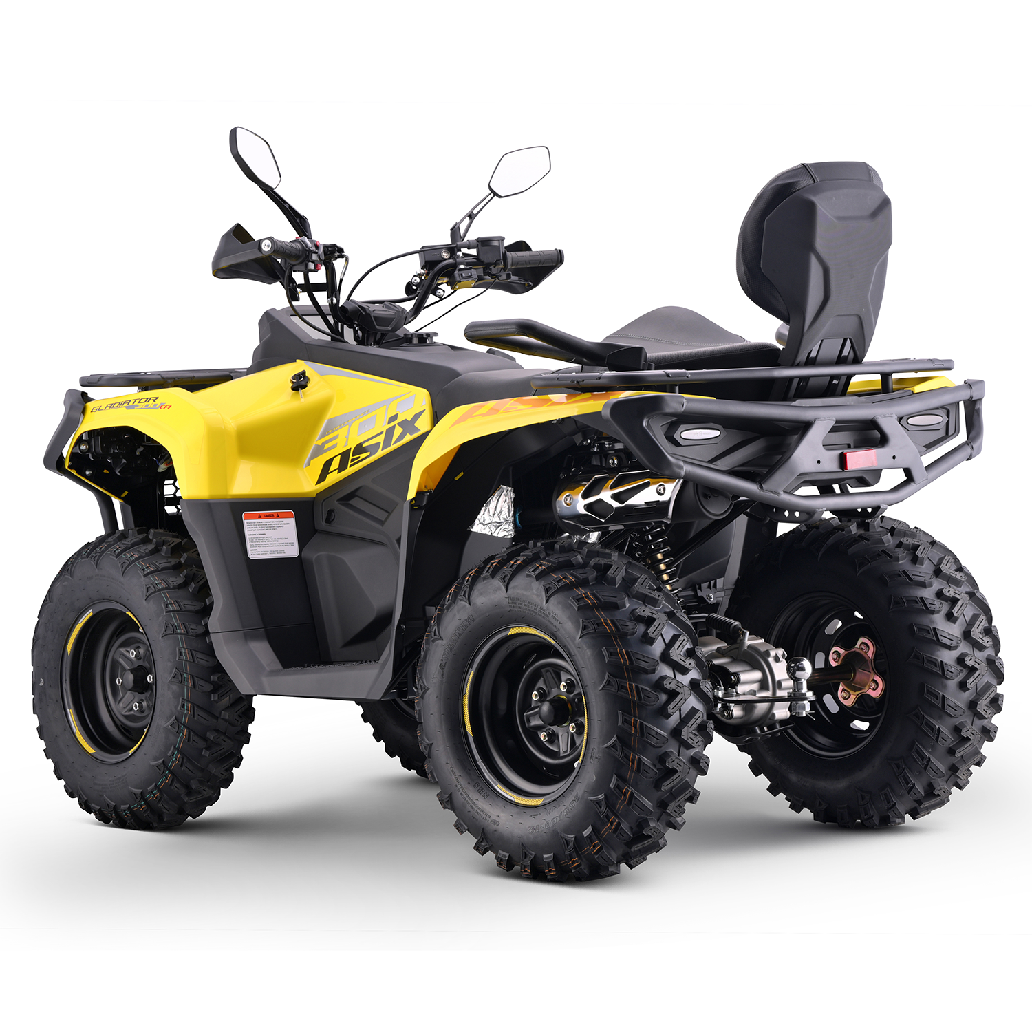 ATV Asix Gladiator 300cc, roti 12 inch, culoare galben/gri ...