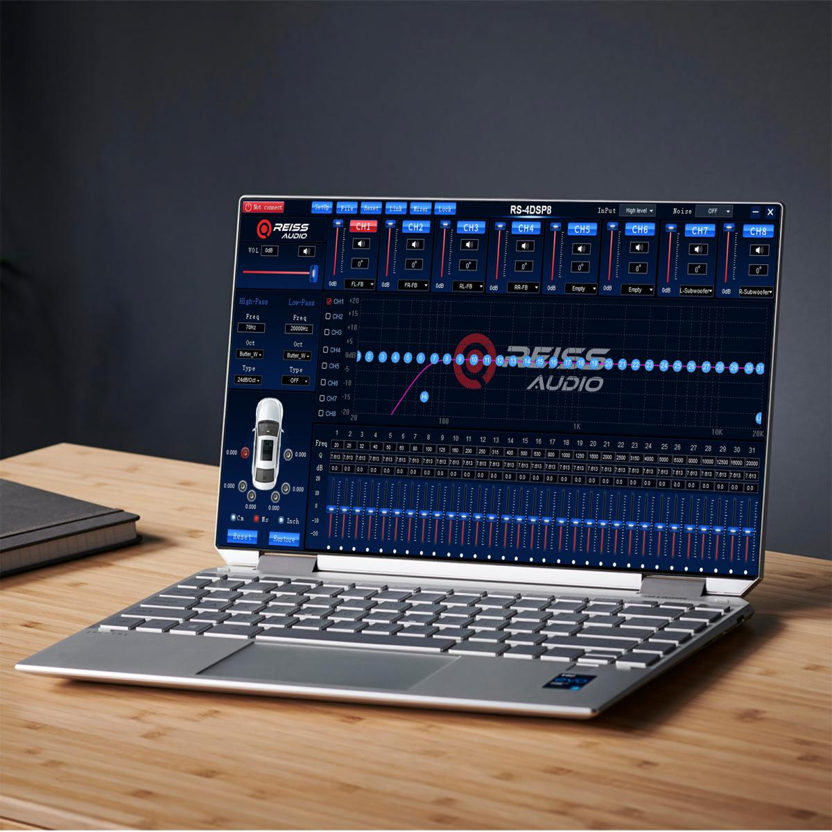 Amplificator cu DSP Reiss RS-4DSP8 4 ch