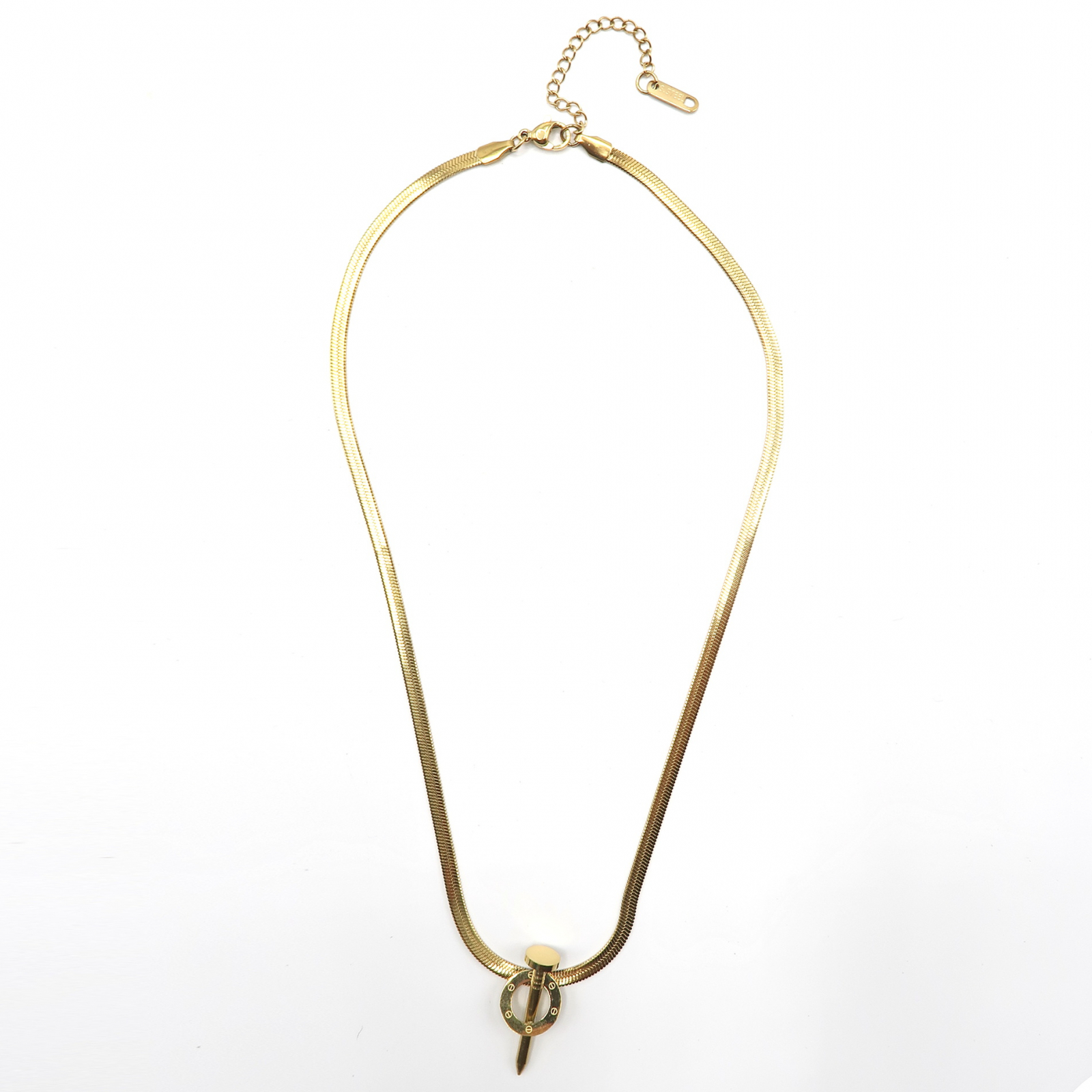 Colier Cui Otel inoxidabil Auriu - Simbol al puterii si prosperitatii ...