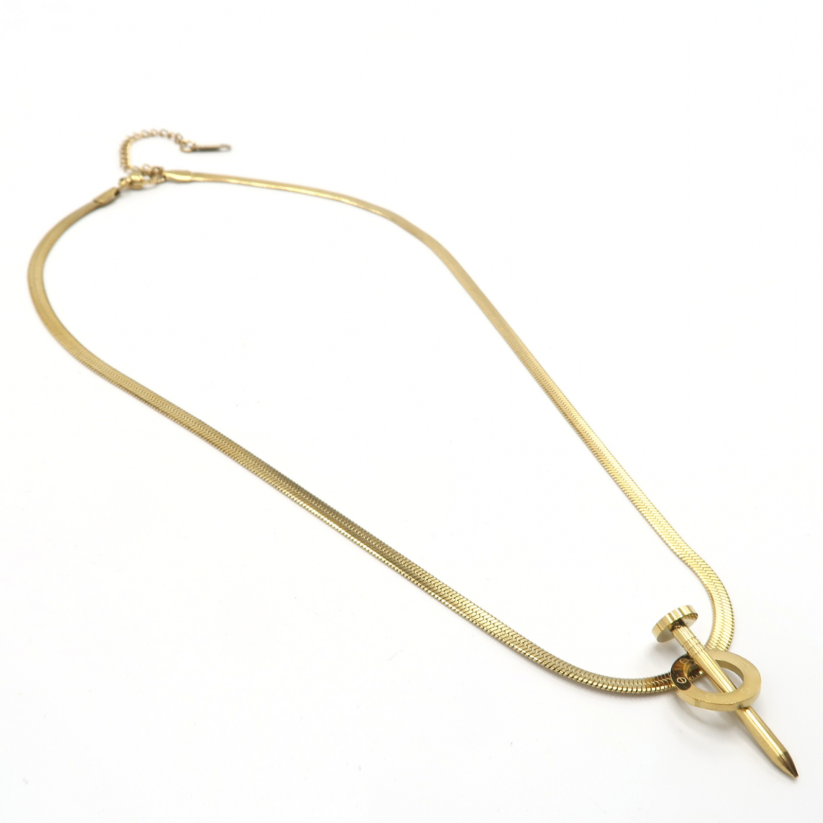 Colier Cui Otel inoxidabil Auriu - Simbol al puterii si prosperitatii ...