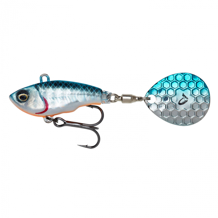 SPINNER TAIL SAVAGE GEAR FAT TAIL 8CM/24G SINKING BLUE SILVER