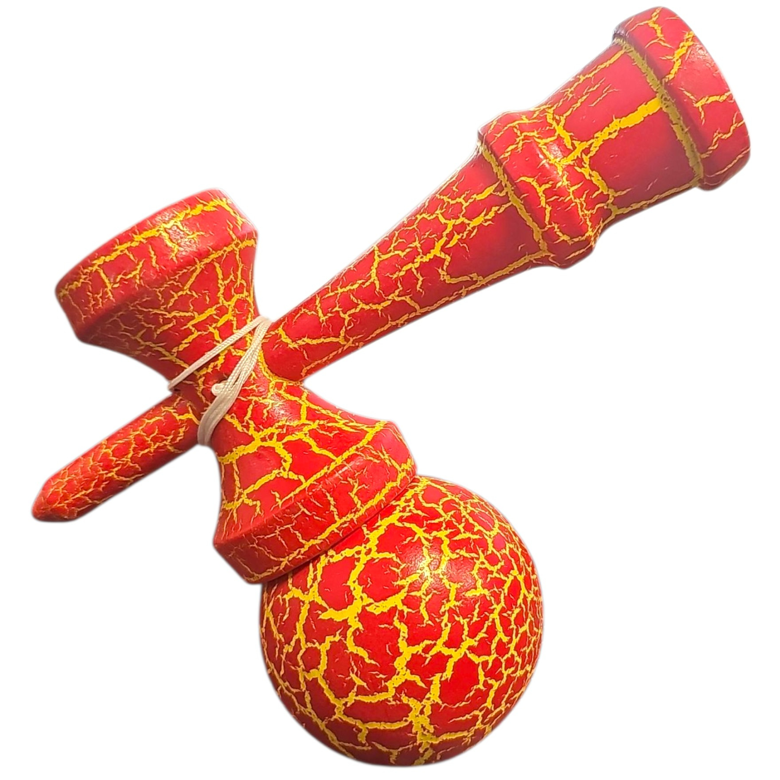 Kendama X Originala, Profesionala, Flippy, Cracked, din Lemn, 18 cm ...