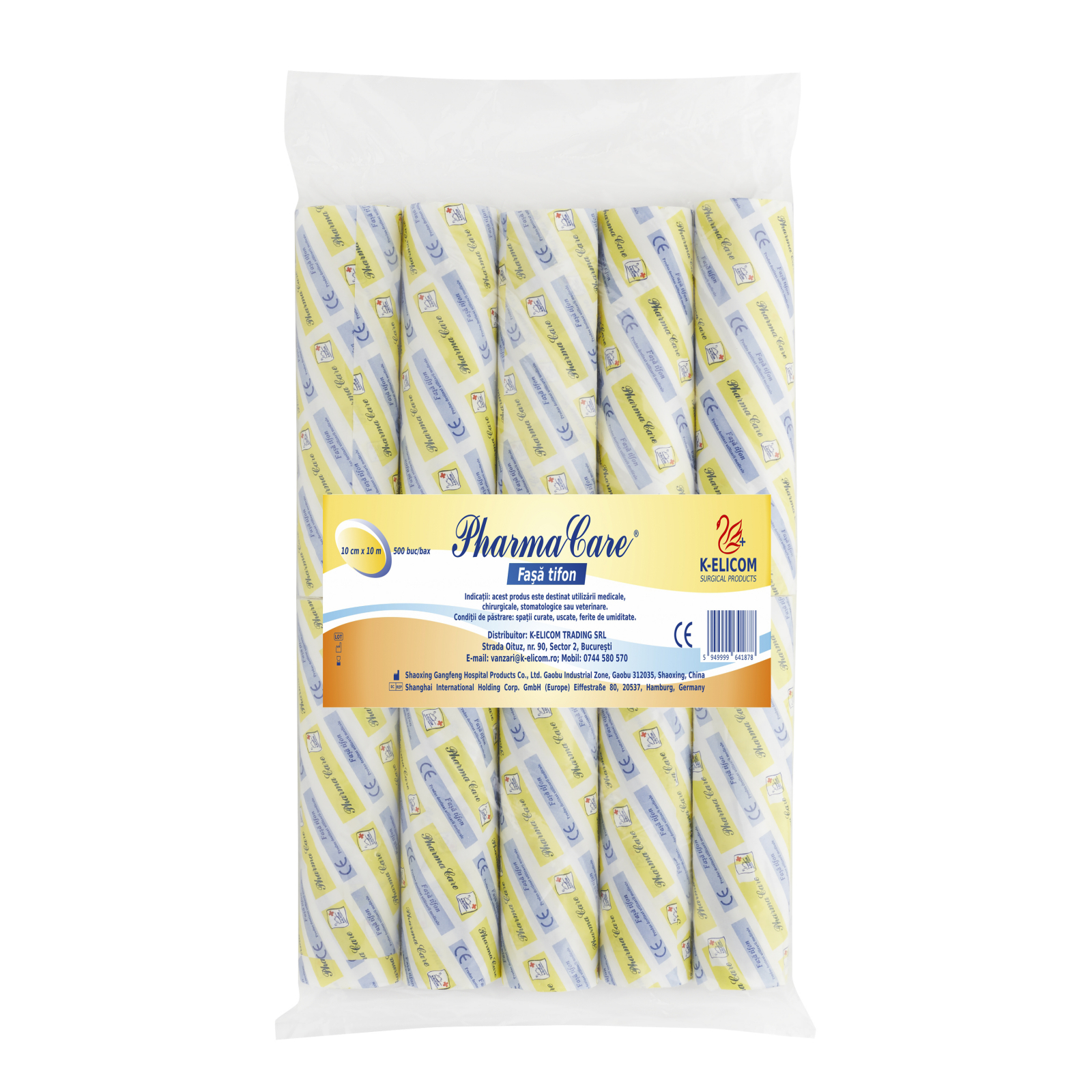 Fesi din tifon 10cm x 10m Bax (500 Buc)