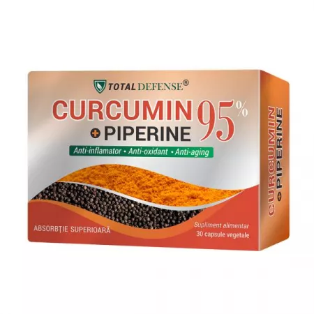 Curcumin + Piperine 95%, 30 capsule Cosmopharm
