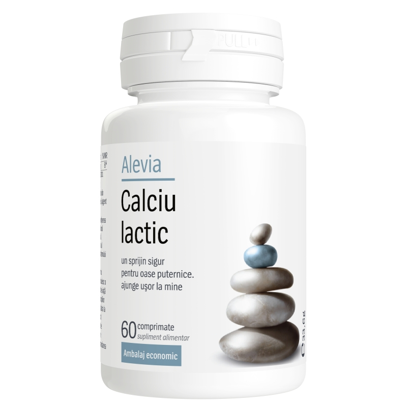Calciu lactic 60 comprimate Alevia