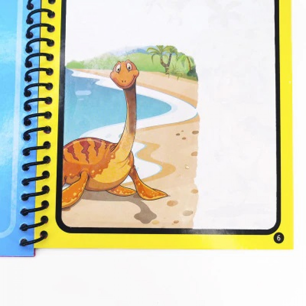 Carte de colorat cu apa Magic Book Dinozauri