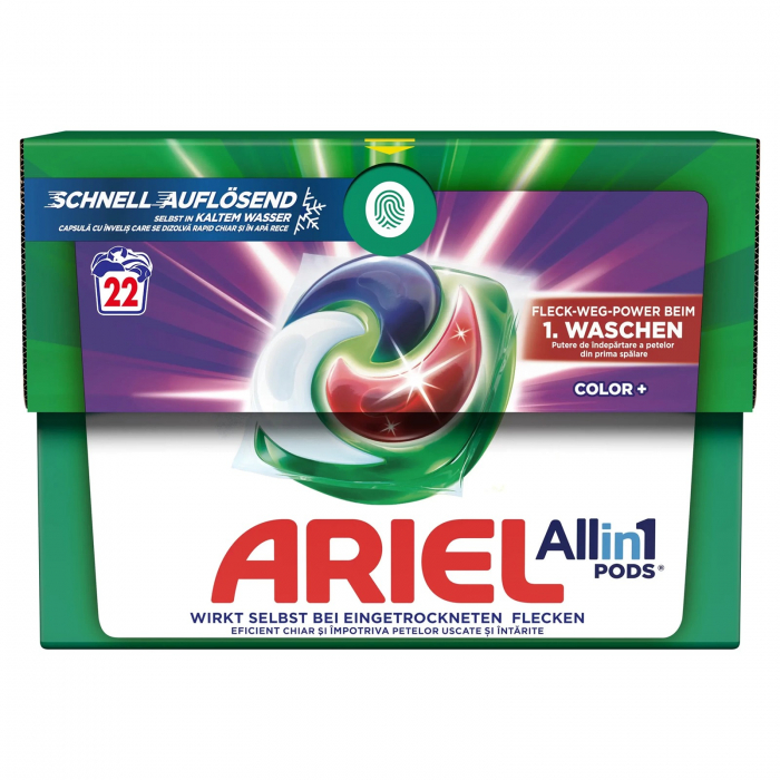 ARIEL LICHID CAPSULE PODS 22BUC/SET ALL IN 1 COLOR