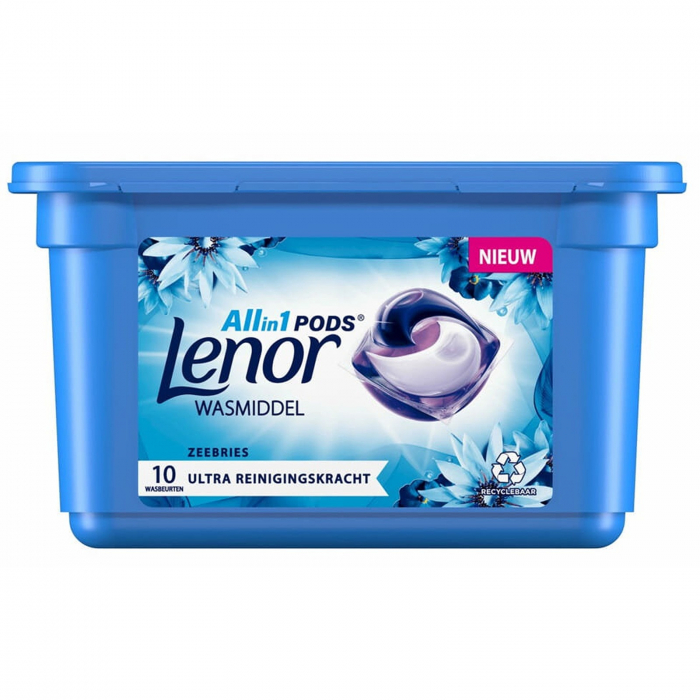 LENOR DETERGENT CAPSULE 10BUC/SET ALL IN 1 SEA BREEZE