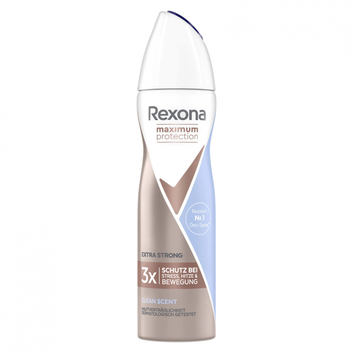 REXONA DEO DAMA 150ML MAXIMUM PROTECTION CLEAN SCENT EXTRA STRONG