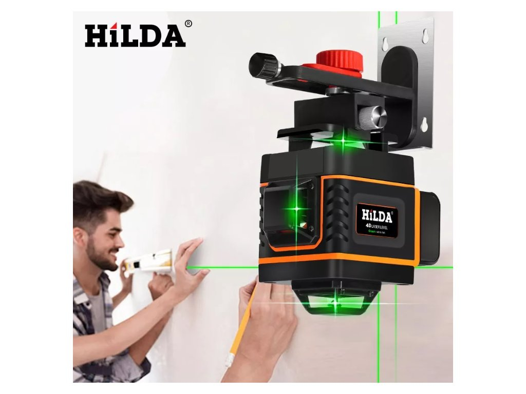 Nivela Laser 4D 16 Linii PROFESIONALA Hilda cu Telecomanda