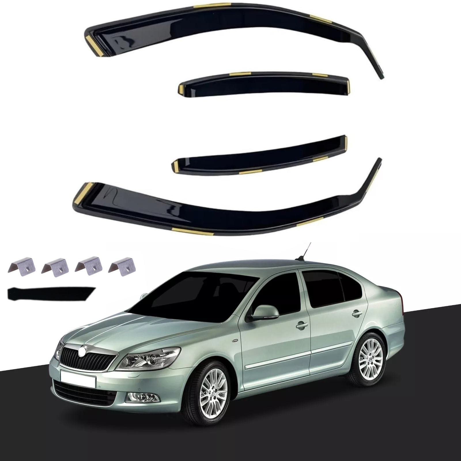 Set Paravanturi auto SKODA OCTAVIA SEDAN Mk2 2004-2013 față și spate