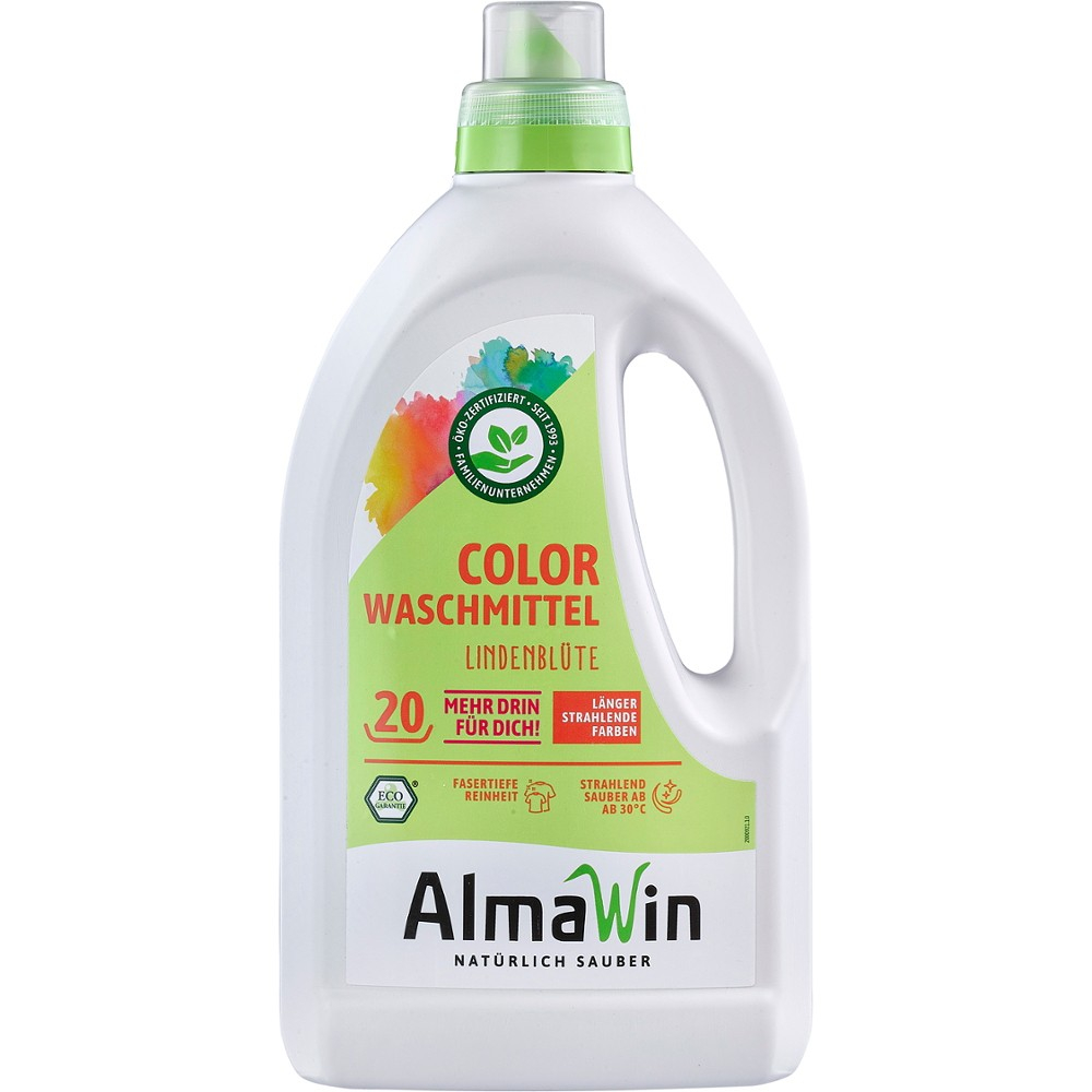 Detergent lichid pentru rufe colorate cu parfum din flori de tei