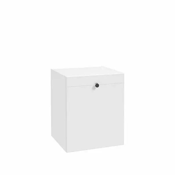 Dulap baie suspendat cu sertar softclose alb mat Defra Isole 50 cm