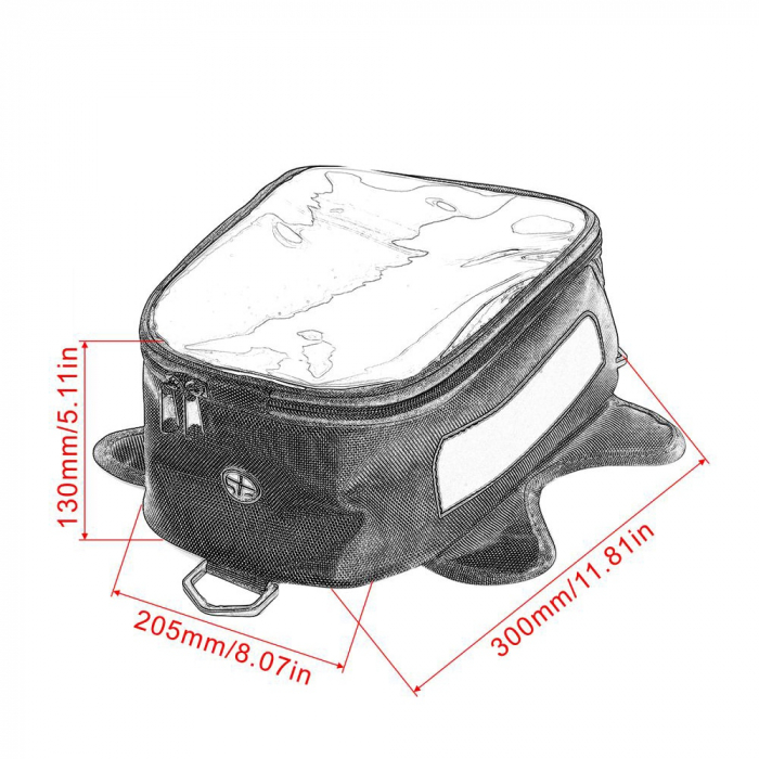 Tank bag motocicleta/ Geanta rezervor moto,atv,touring impermeabila