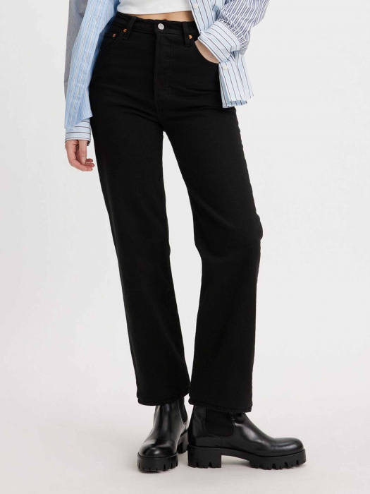 Levi s Black Heart Ribcage Straight Ankle Straight