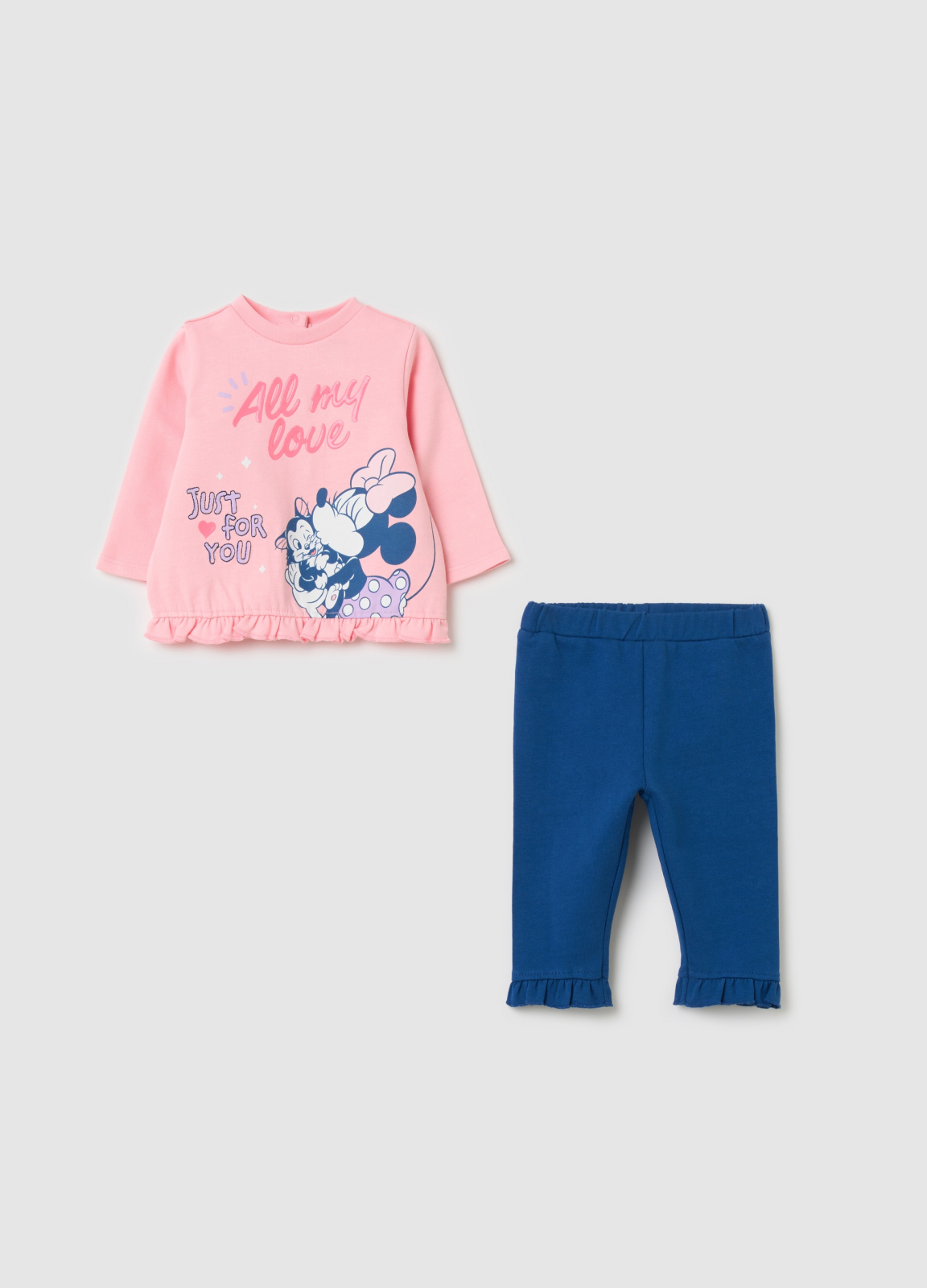 OVS Kids Set Hanorac+Jogger Tickled Pink Fete 0-9 Luni