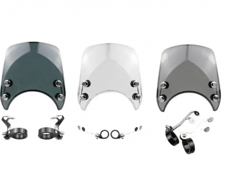 Parbriz moto custom bobber chopper naked motocicleta