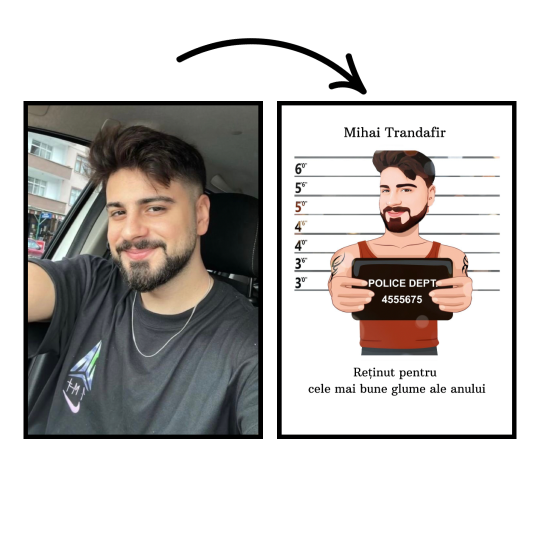 Tablou personalizat Cartoon Detinut