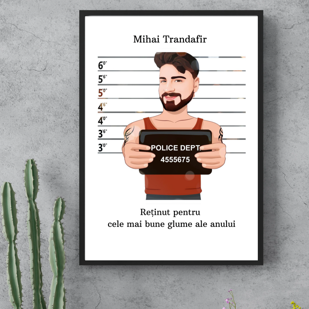 Tablou personalizat Cartoon Detinut