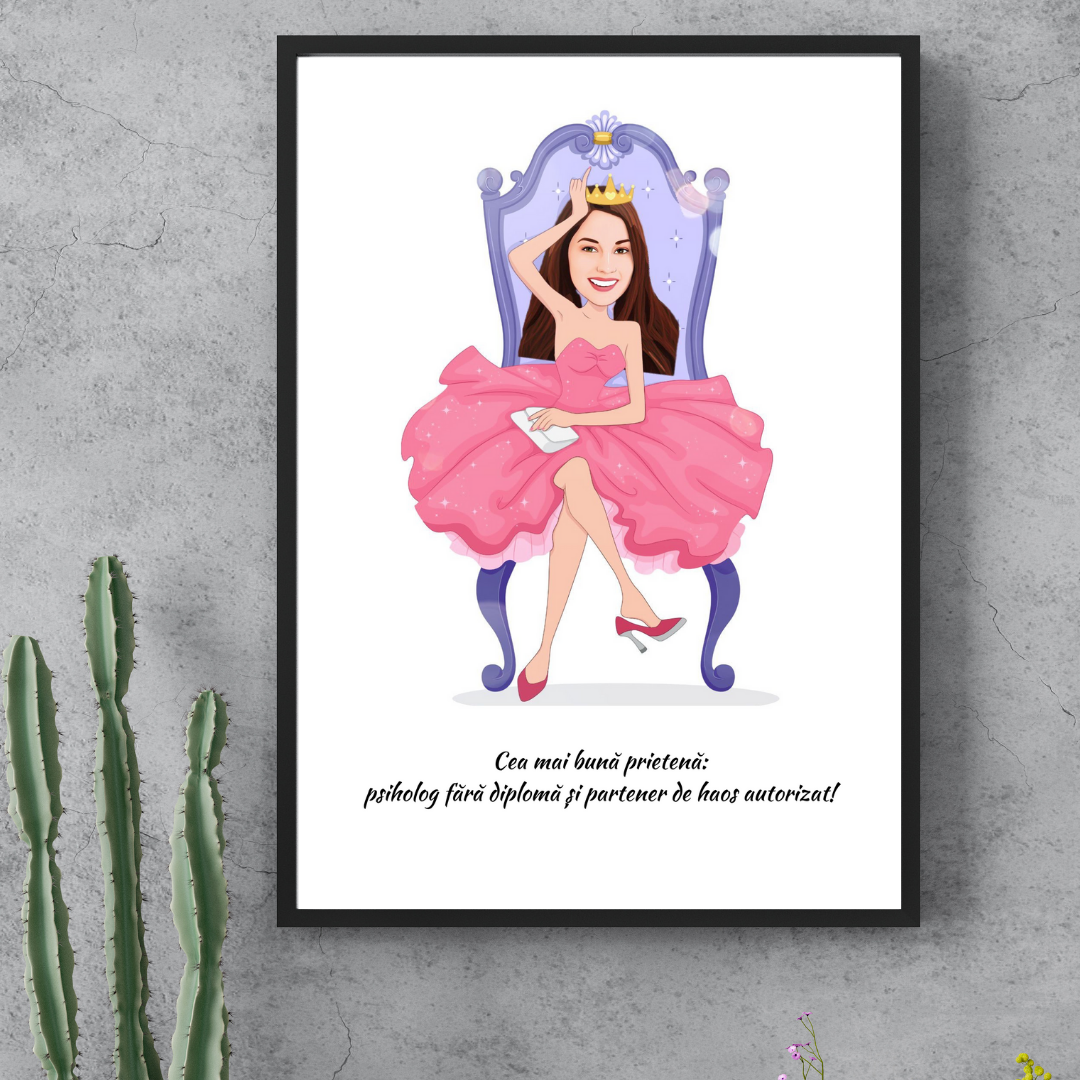 Tablou personalizat Cartoon Regina