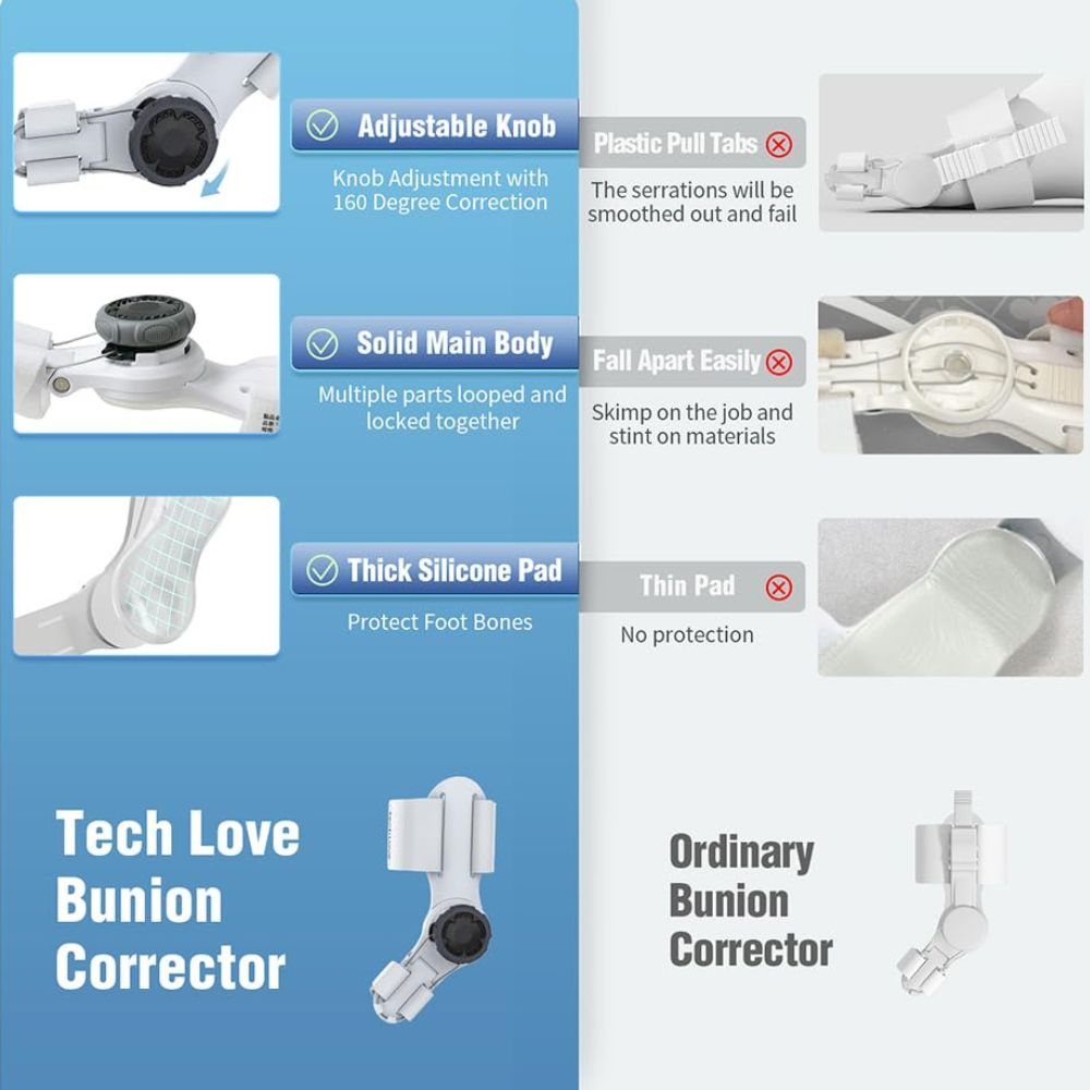 Corector de Monturi Tech Love, pentru si Hallux Valgus