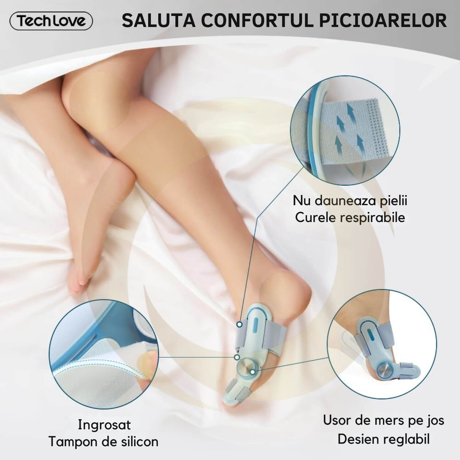 Corector de Monturi Dublu Tech Love pentru Hallux Valgus