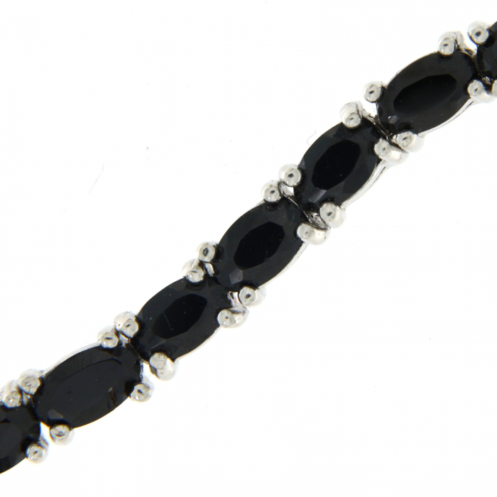 Bratara tennis Argint 925, Spinel negru