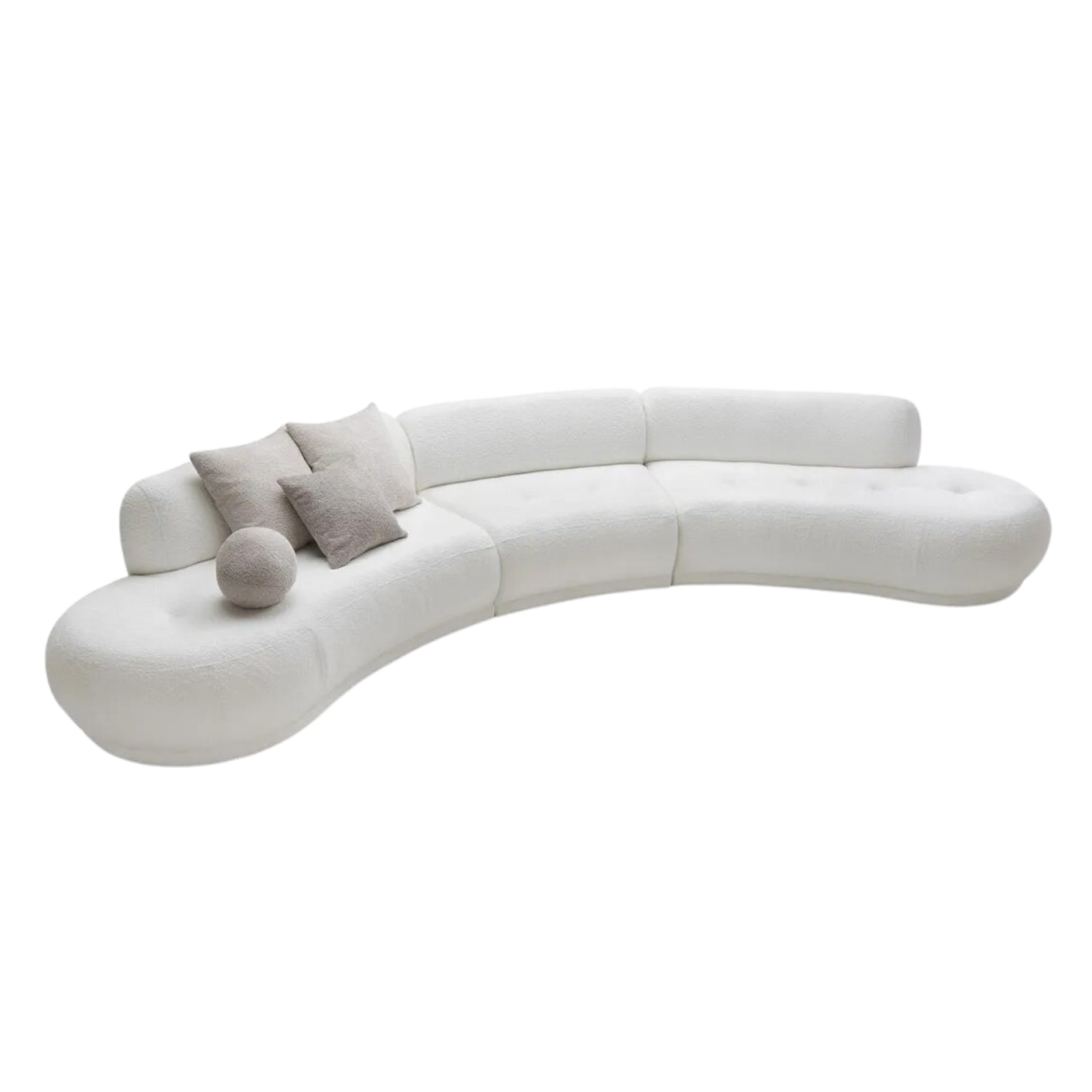 Canapea modulară Portofino ⋆ Design Italian din Stofă Bouclé | Canapea ...