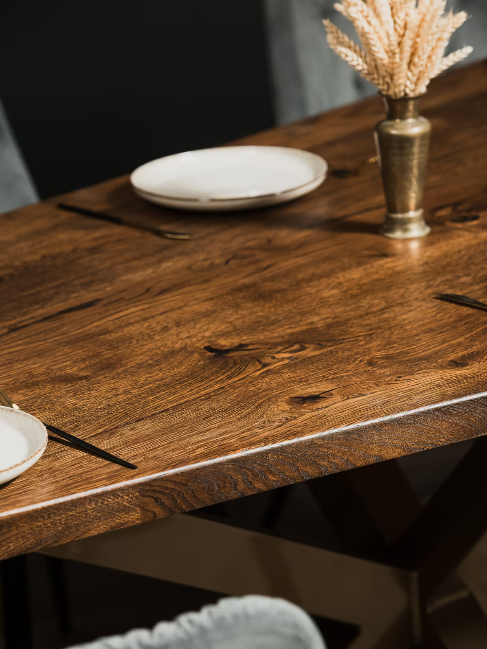 Masa Dining Luma – Lemn Masiv Stejar Ovală ⋆ Personalizabilă