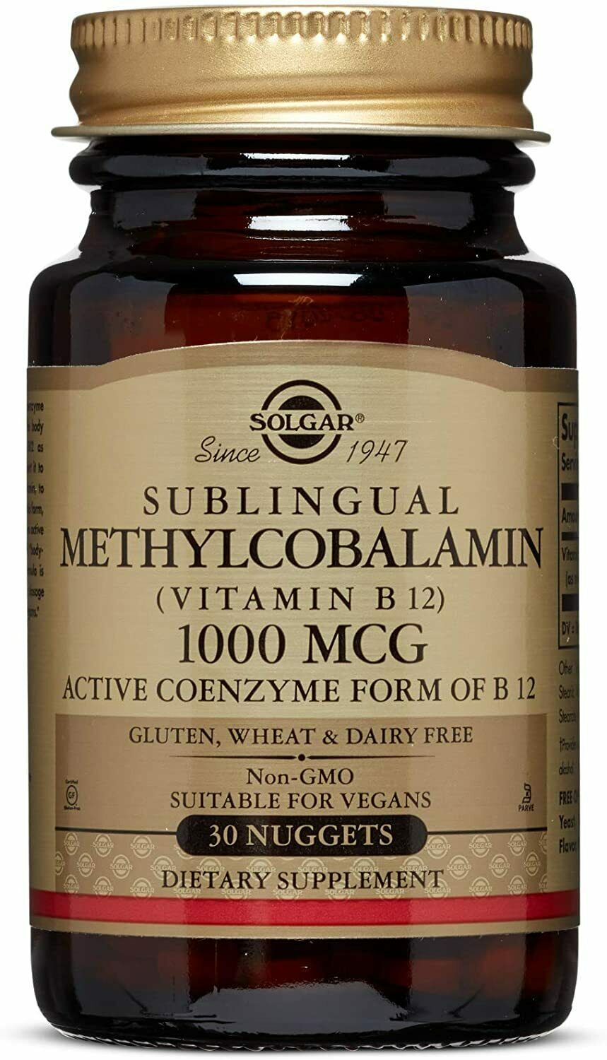 SOLGAR METHYLCOBALAMIN (VIT B-12) 30CP