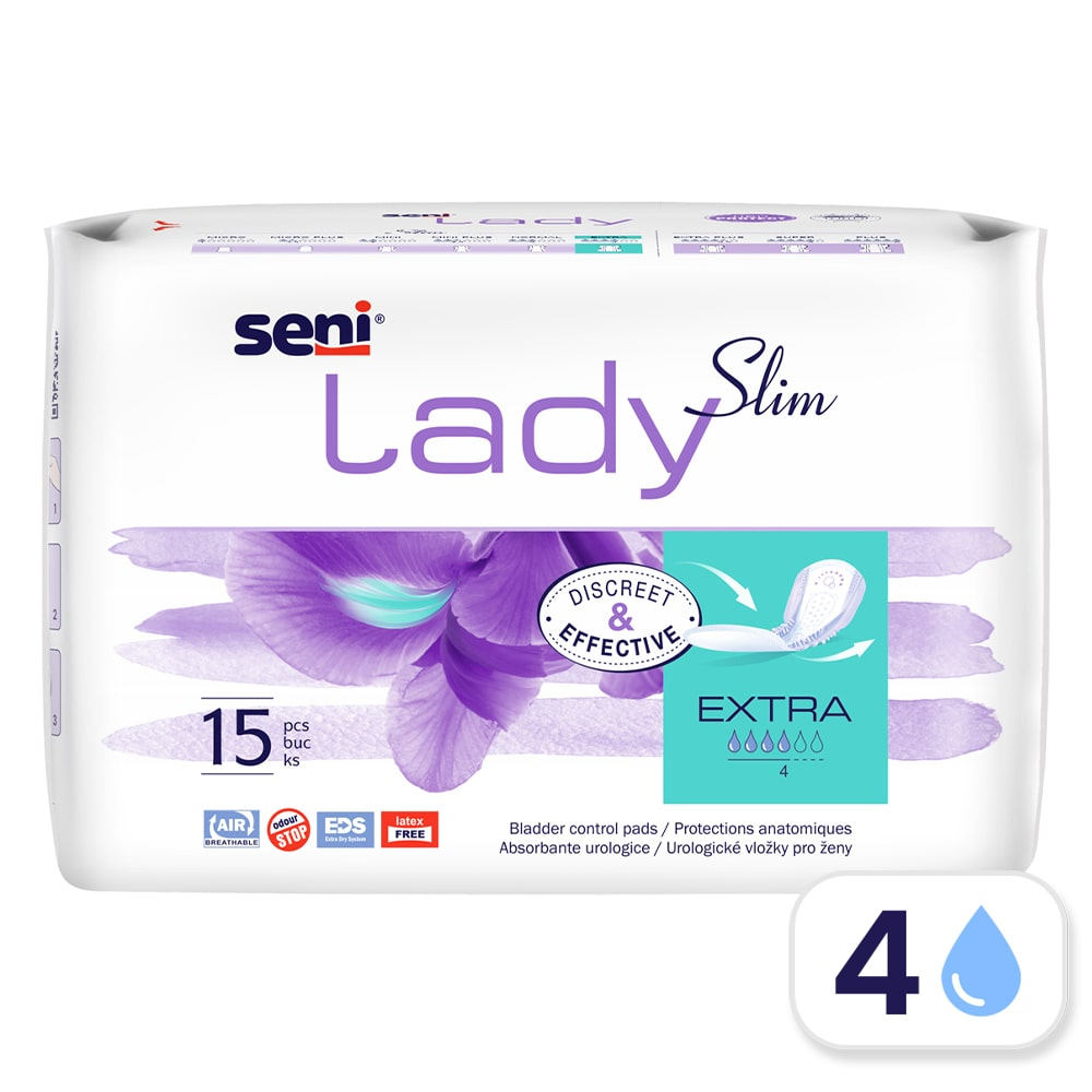 Seni Lady Slim Extra, Absorbante Incontinenta 15 buc