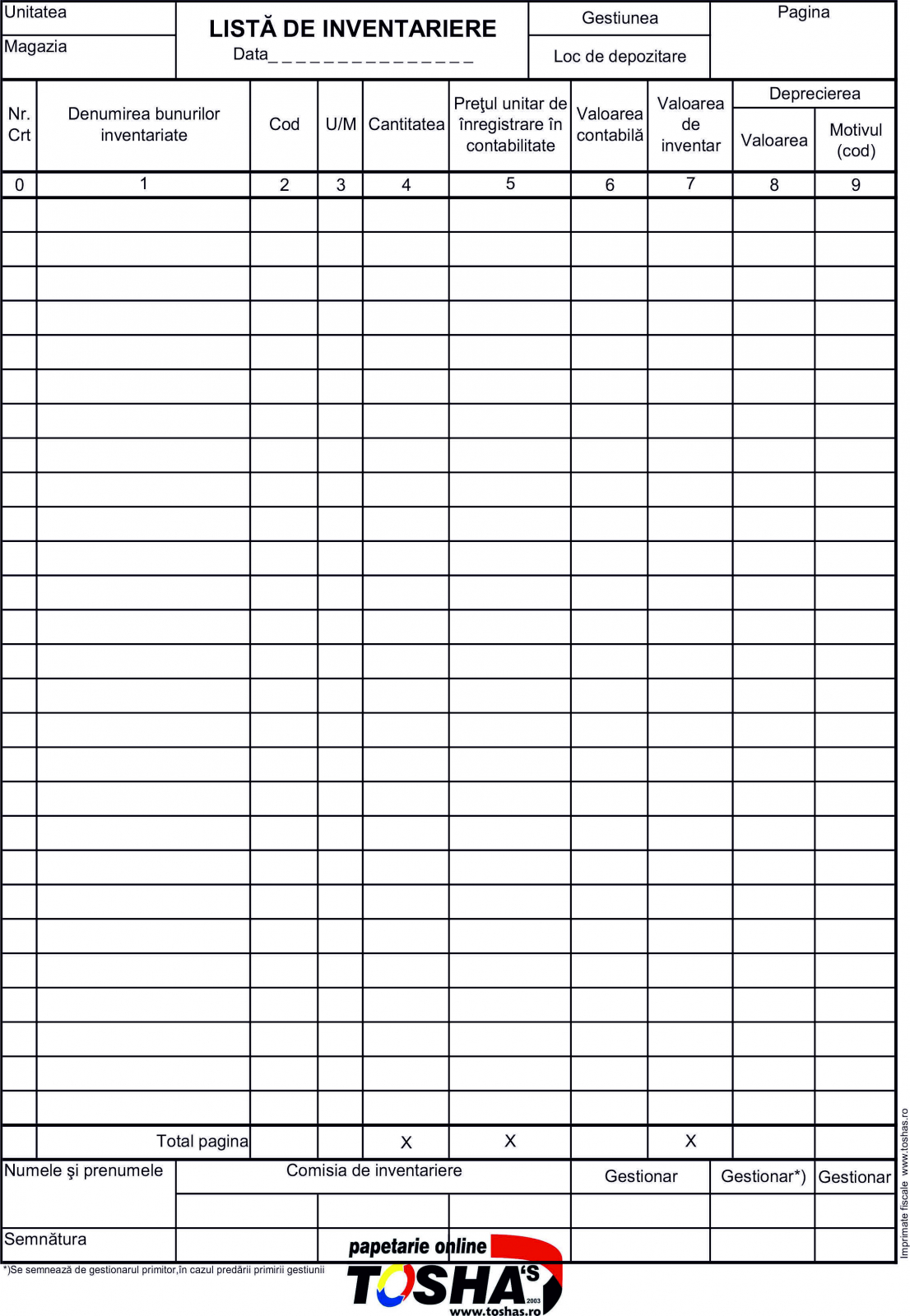 LISTA INVENTAR PORTRAIT