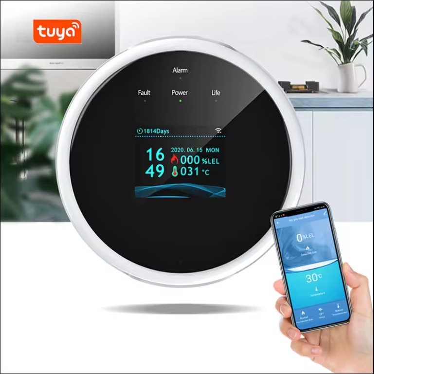 Senzor Detector de Gaz Wireless Smart INNOVIX, Portabil, WiFi, pentru ...