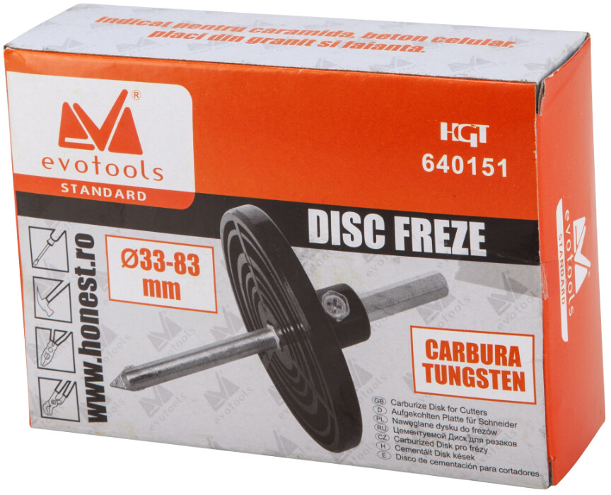 Disc pt Freze cu Carbura de Tungsten - Diametru 33-83 mm - EvoTools ...