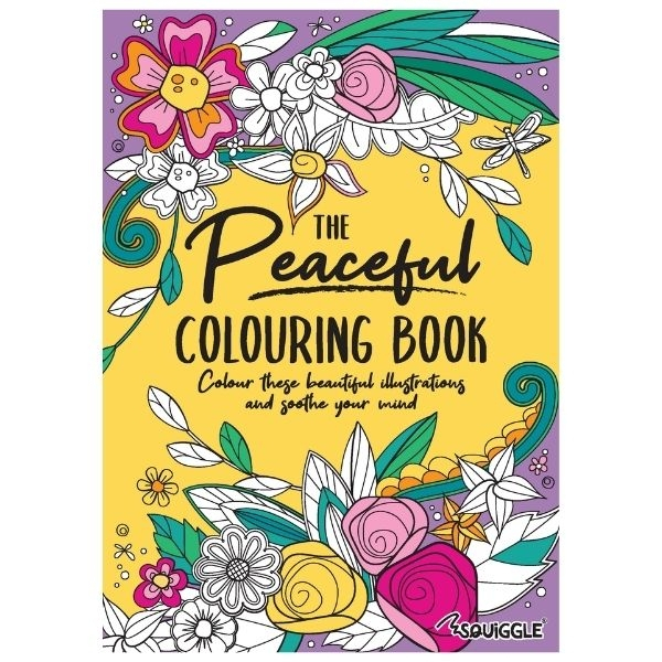 Carte de colorat de relaxare Peaceful Advanced Colouring Book