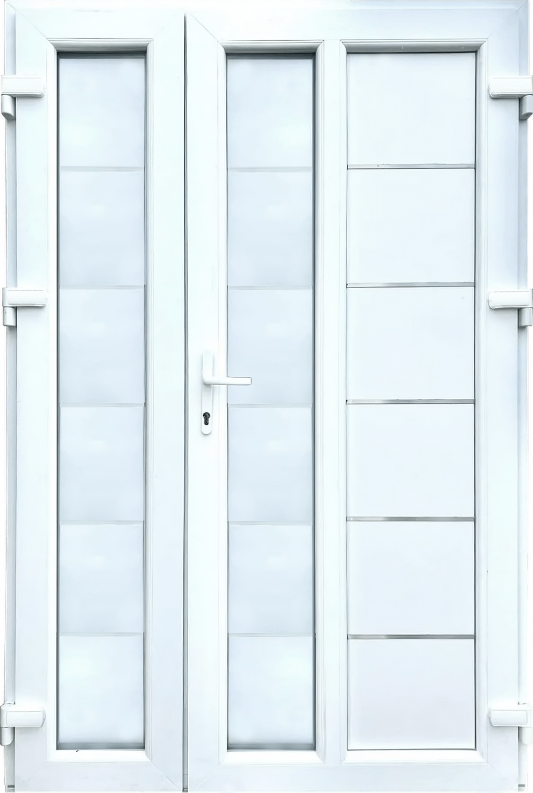 Usa dubla termopan exterior pentru casa - Usa PVC Antracit