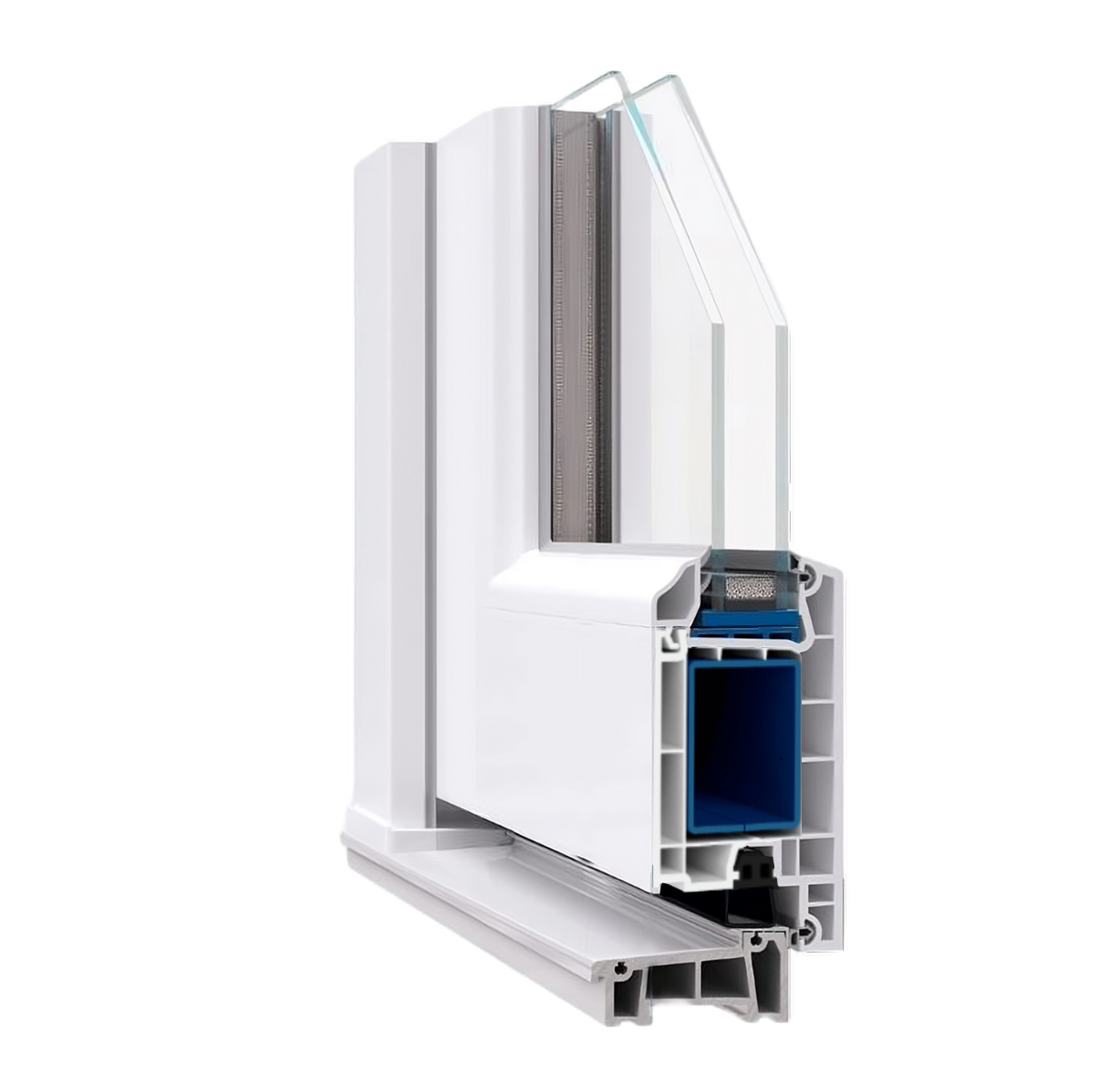 Usa dubla termopan exterior pentru casa - Usa PVC Antracit