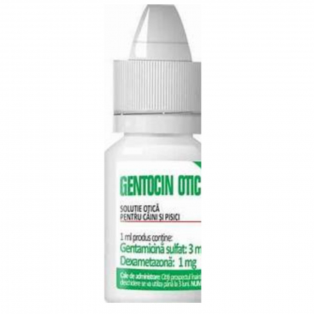 Gentocin otic,solutie otica ,caini si pisici
